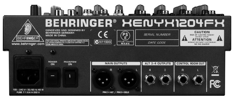 Behringer XENYX 1204FX | 뮤플
