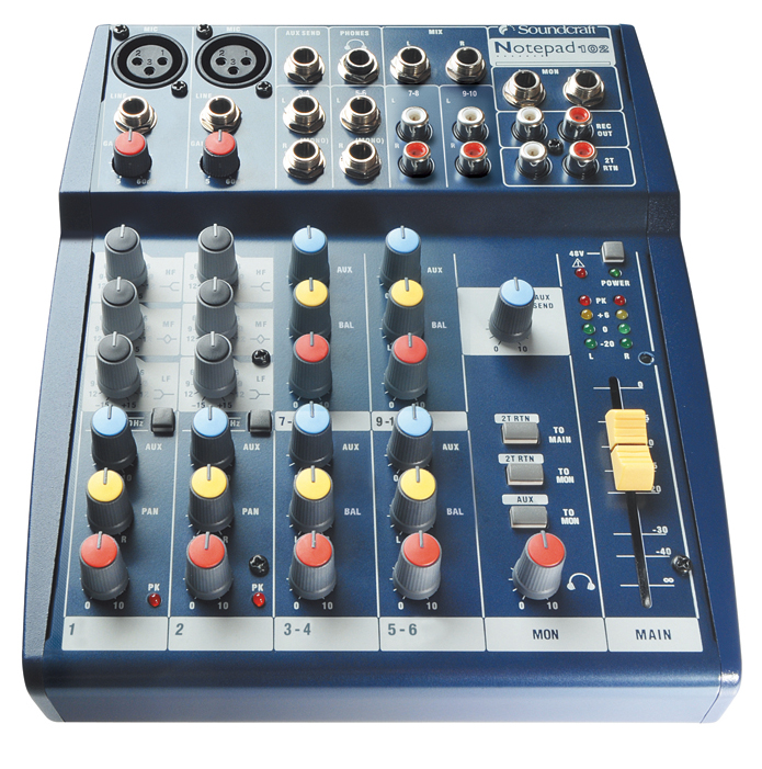 Soundcraft 소형믹서 Notepad 시리즈 | 뮤플