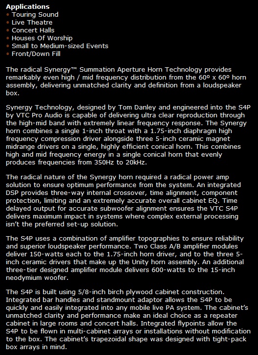 VTC Pro Audio S4P | 뮤플